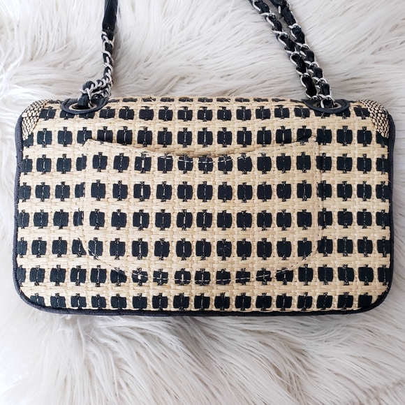 CHANEL | Bags | Chanel Raffia Patent Reissue Flap Bag | Poshmark